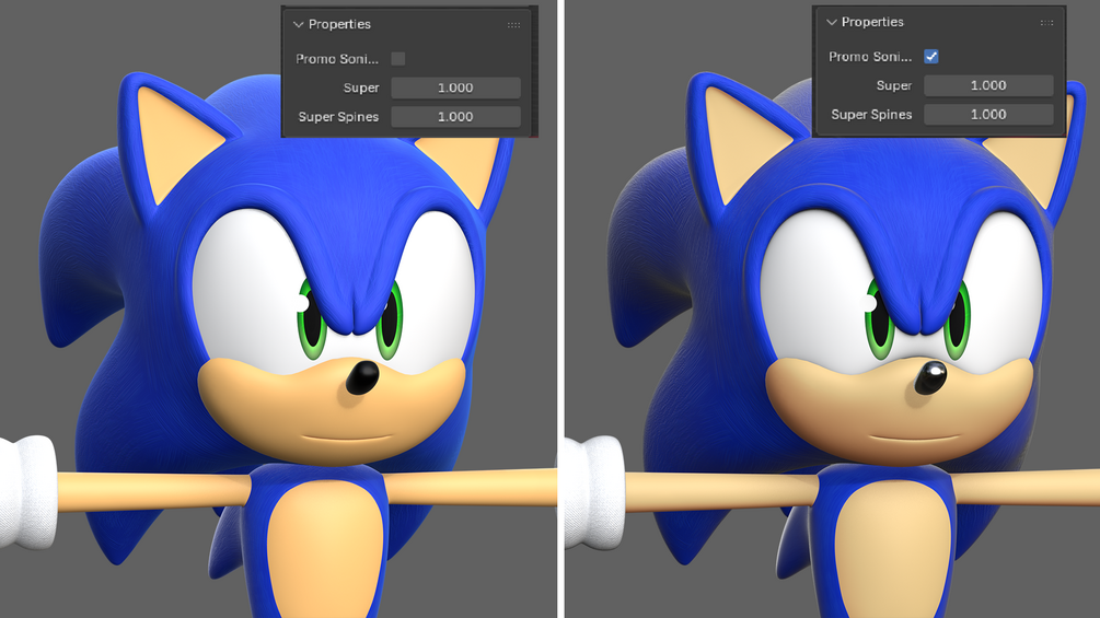 Super Posers Sonic by Nathan zica