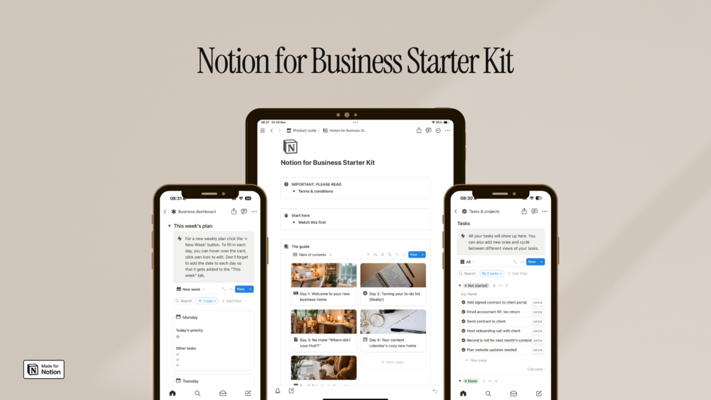 Notion for Business Starter Kit