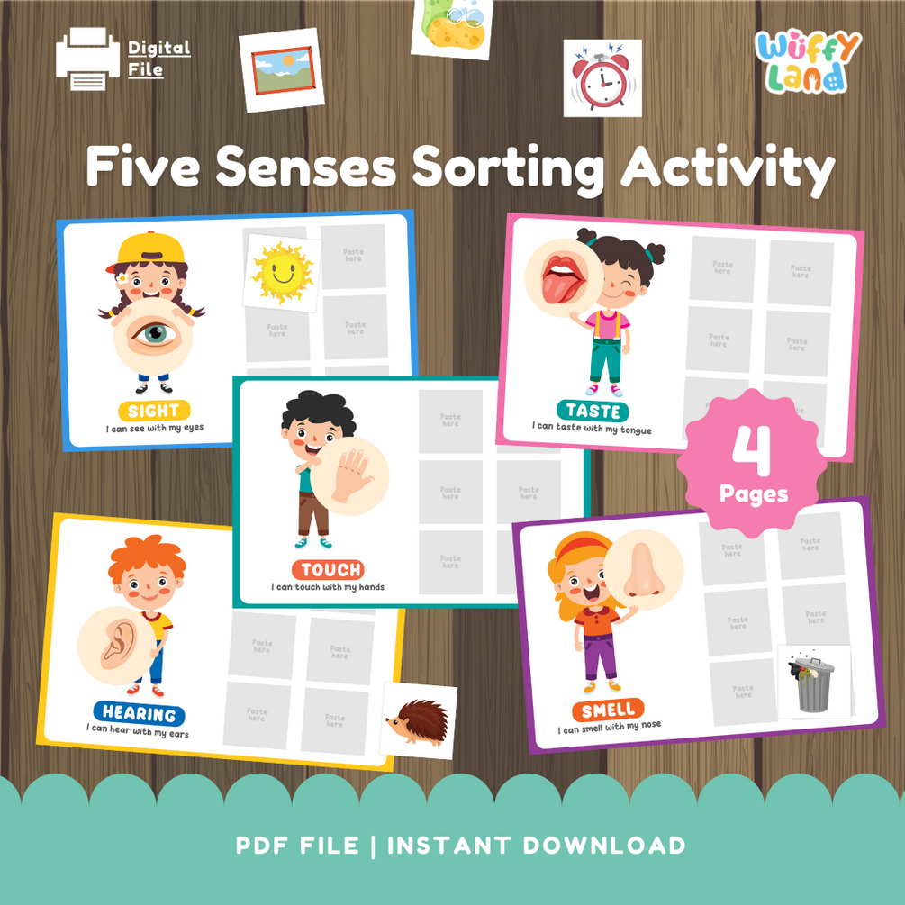 Five Sense Sorting Activity, 5 Sense Sorting, Toddler Preschool ...
