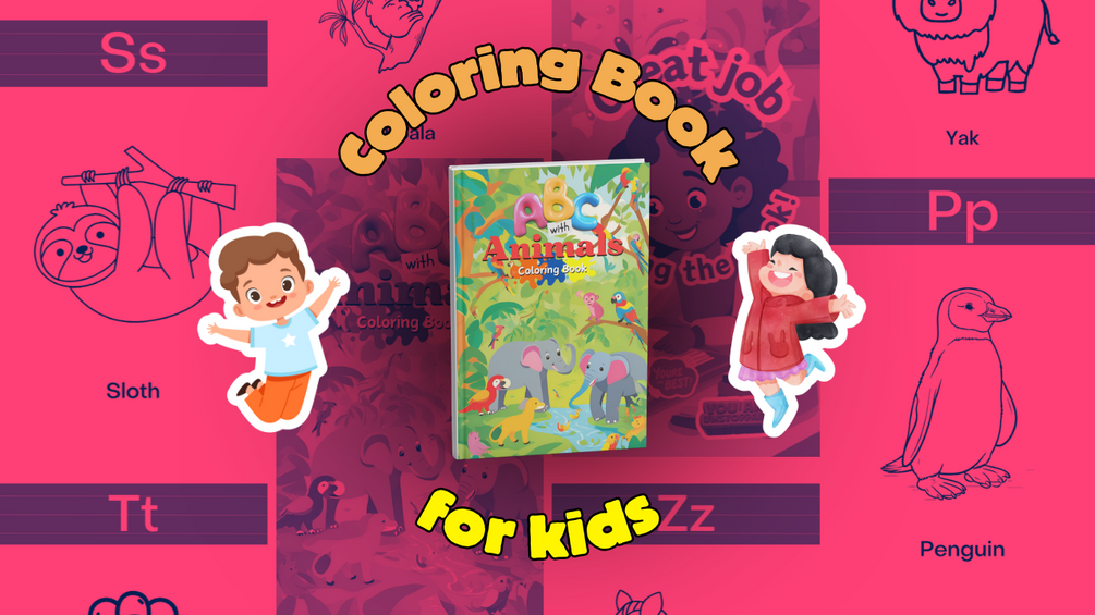 ABC with Animals Coloring Book for Kids