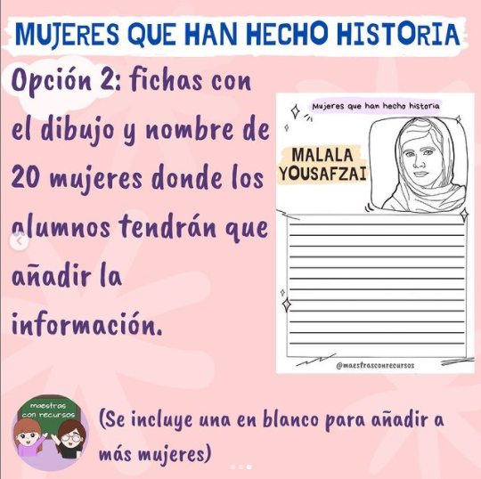 Opción 2 (Mujeres que han hecho historia)