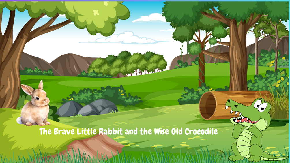 The Brave Little Rabbit and the Wise Old Crocodile