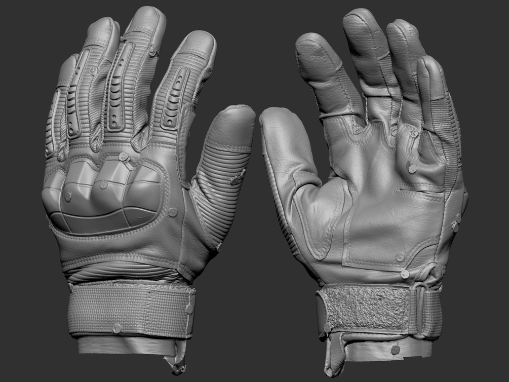 RAW LASER SCAN: Tactical Gloves 07