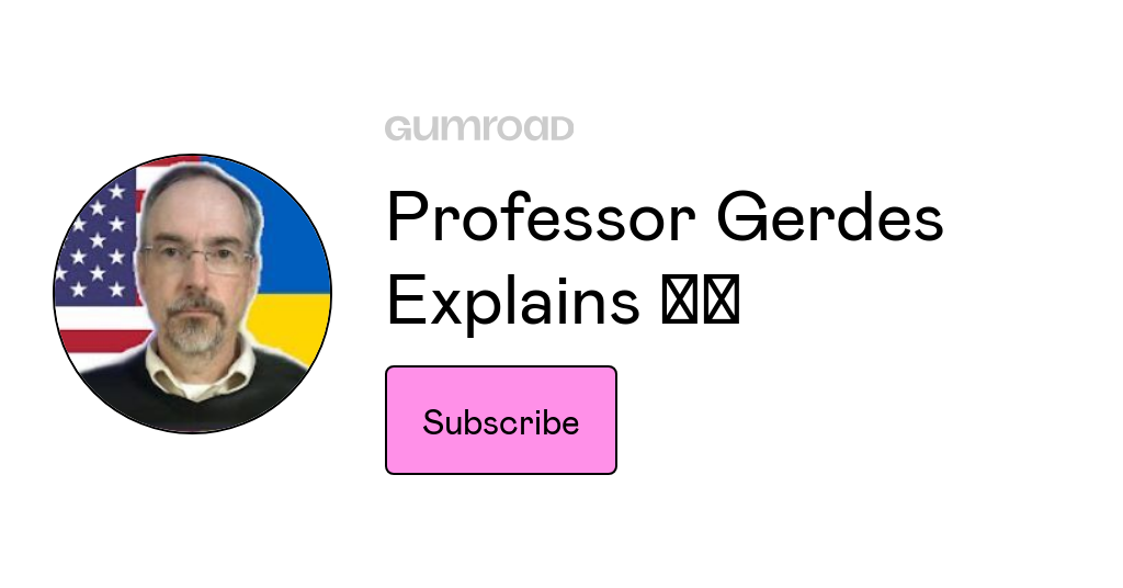 Professor Gerdes Explains 🇺🇦