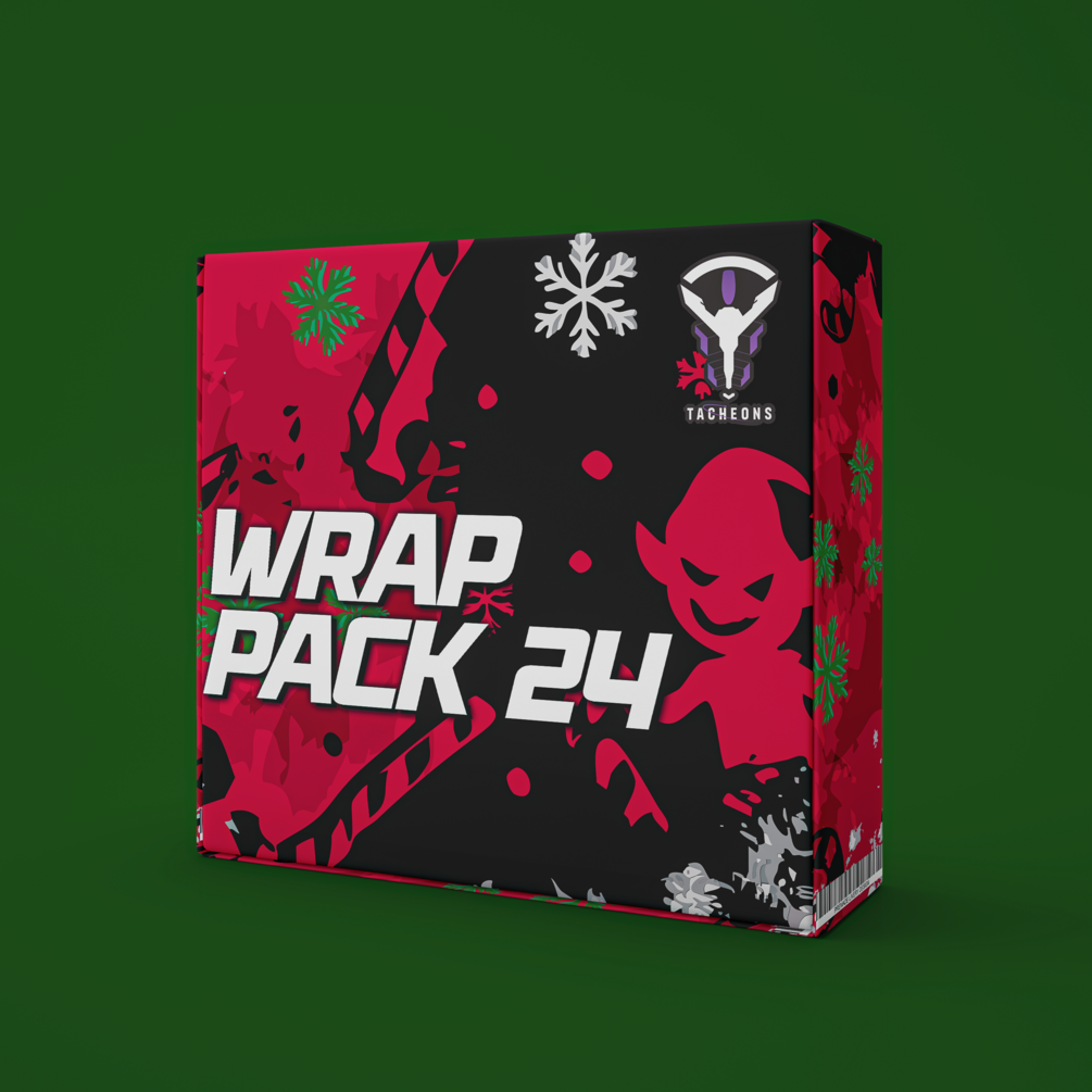 Xmas Goblen Wrap Design Pack 24 - Red & Black Livery (4K Textures)