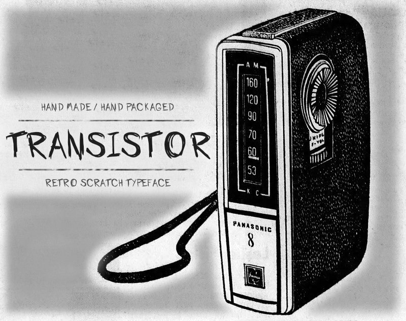 Transistor | Fonts For Posters, Flyers & Album Covers