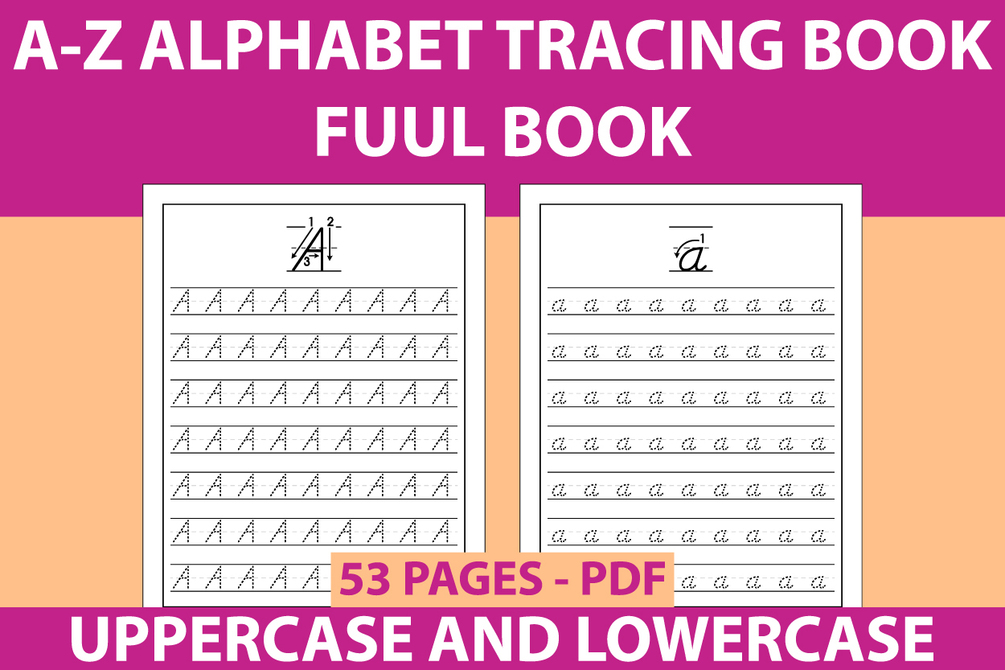 Handwriting Alphabet Tracing Book Interior - KDP INTERIOR FOR KIDS ...