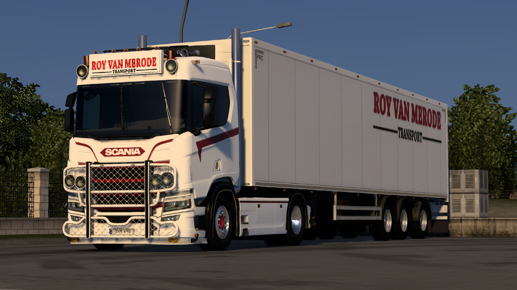 (ETS2) Roy Van Merode Truck+Trailer+Lightbox skin!