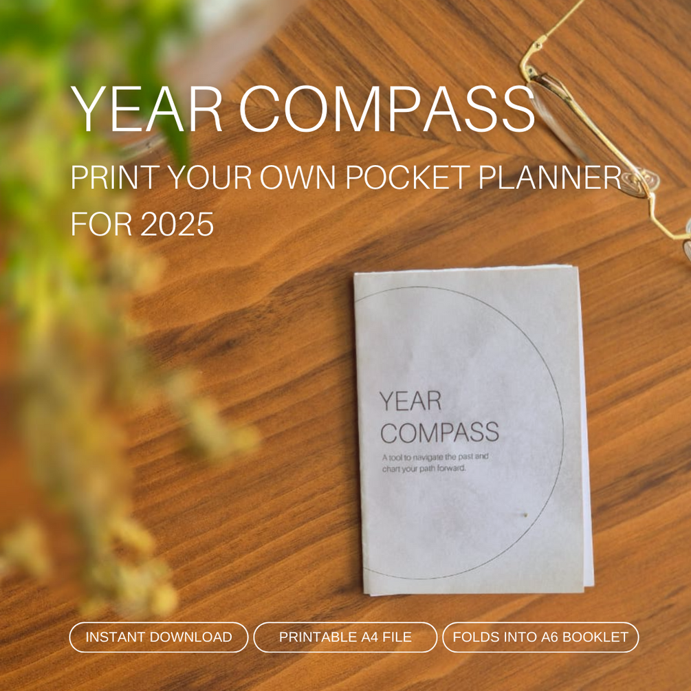 Year Compass – Printable 2025 Planner | Reflect, Dream, Plan