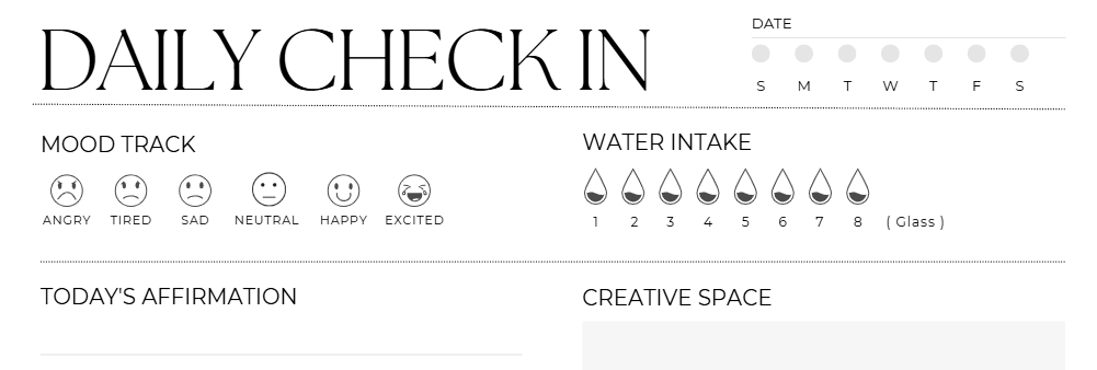 Daily Check-In Journal