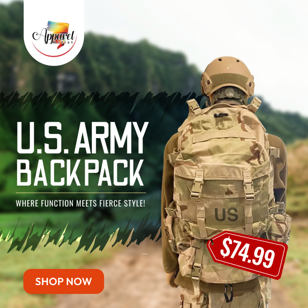 US Army Backpack | Apparel Artist