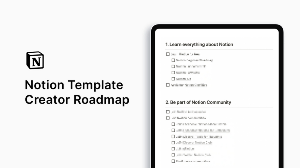 Notion Creator Roadmap