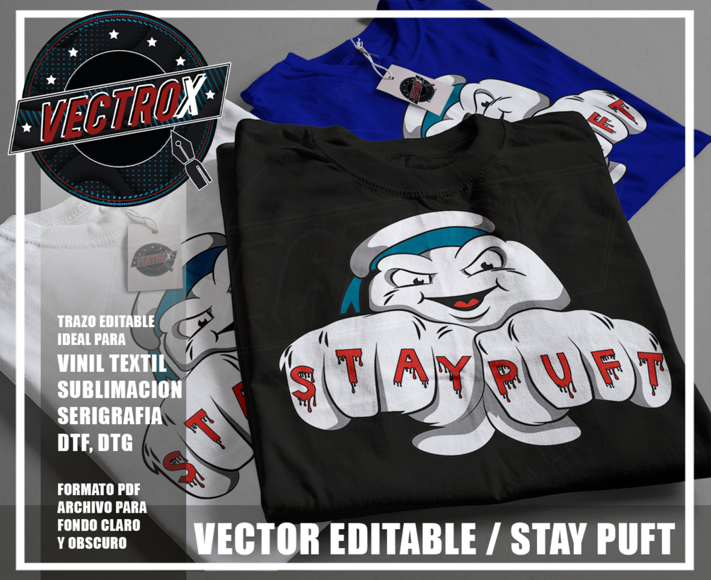 Vector Editable - Stay Puft