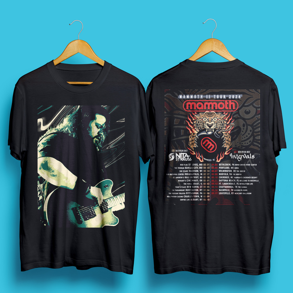 WVH Mammoth II tour 2024 Tee Shirt, WVH Tour, Wolfgang Van Hallen Tee ...