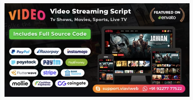 Video Streeming Website With License