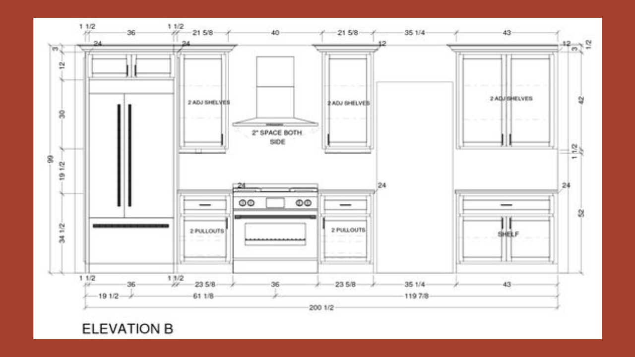 Kitchen Design Planning, Heights and Measurements Cheat Sheet