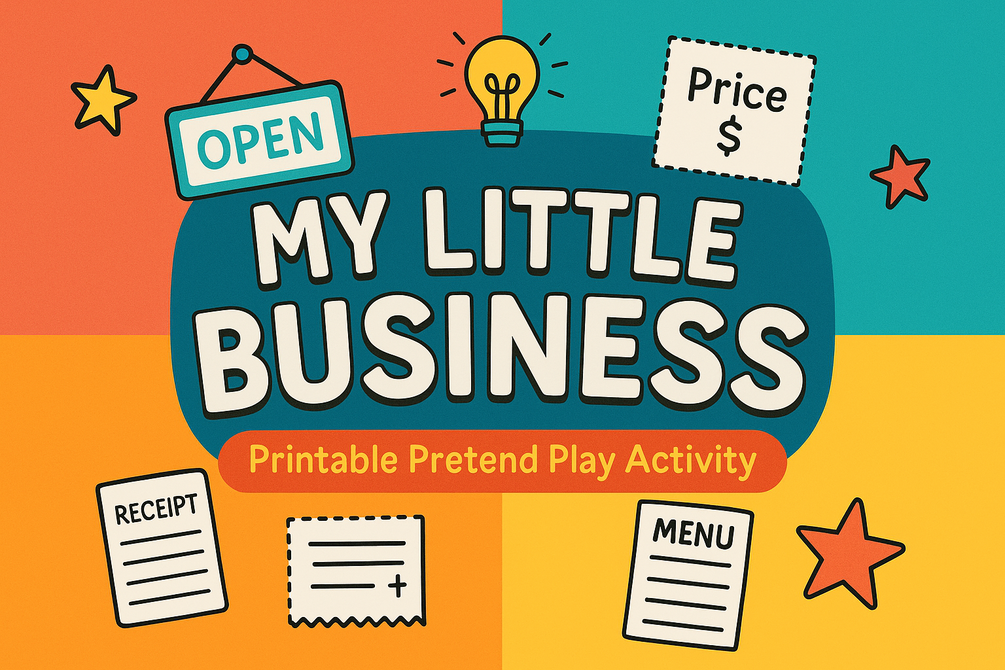 “My little Business” Printable Pretend Fun and Educational Activity for ...