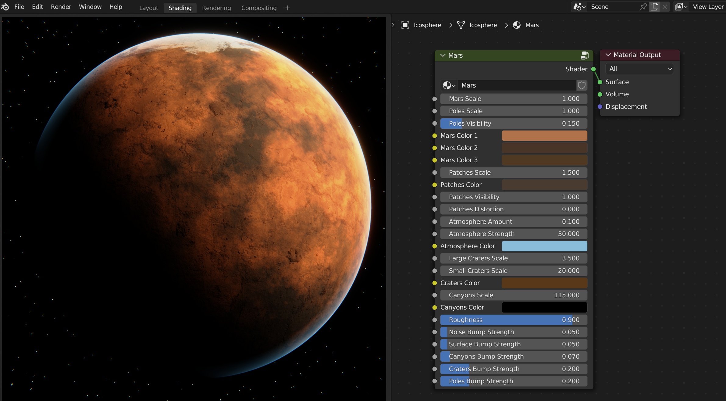 Procedural Mars Planet Material (Blender Tutorial) - Ryan King Art Procedural Mars Planet Material (Blender Tutorial) - Ryan King Art