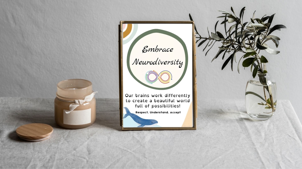 Embrace Neurodiversity Digital Wall Art Poster | Home Decor (Instant ...