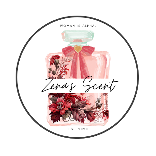 Brand Logo for Women's Perfume Pastel Colored with Flower