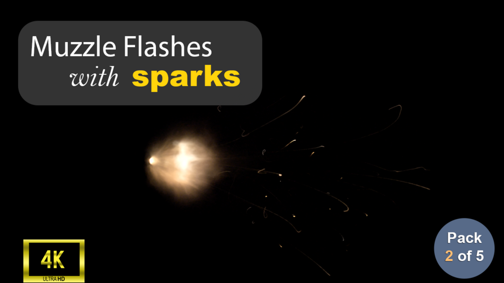 Muzzle Flashes with Sparks Pack