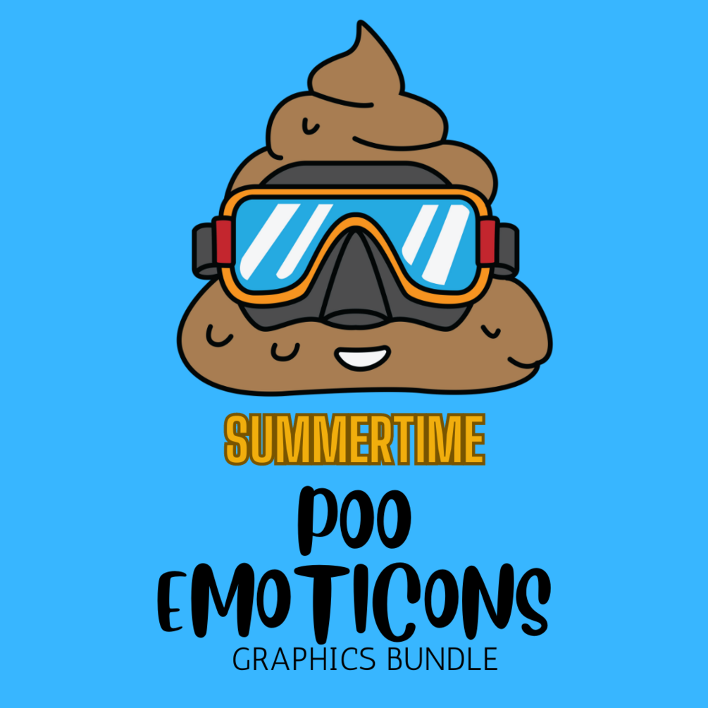 Summertime Poo Emoticons