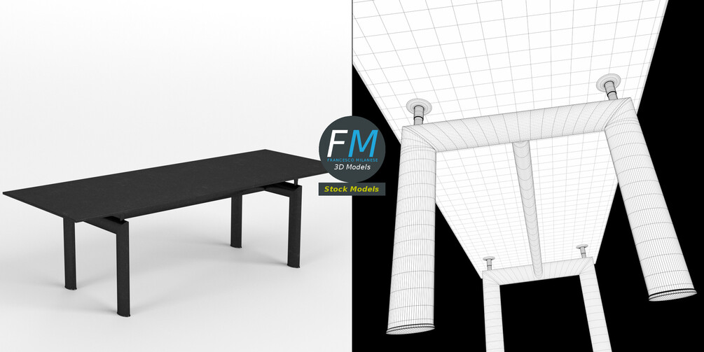 3D MODEL - Table desk 12