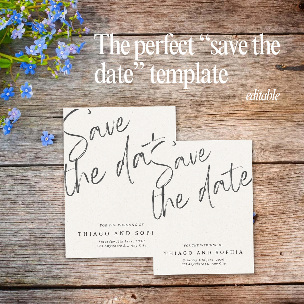 Save The Date Card Template