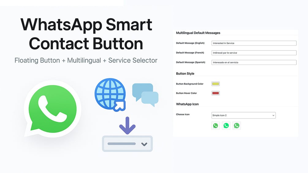 WhatsApp Smart Contact Wordpress Button – Floating Contact ...