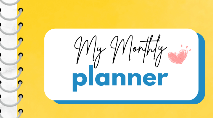 My Monthly Planner | Easy-to-work hyperlinked monthly planner