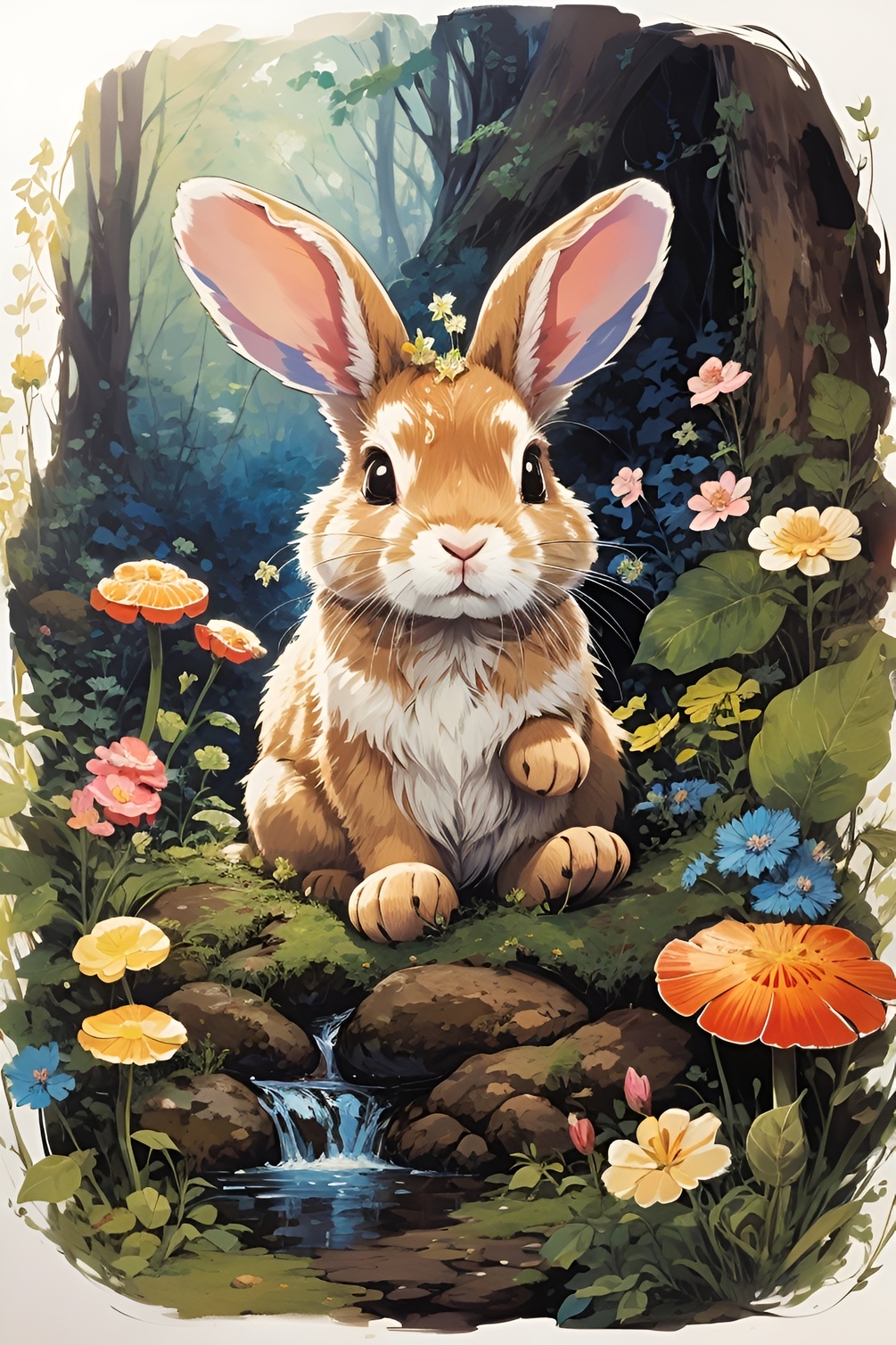 Whiskers and Wonders: A Rabbit's Realm