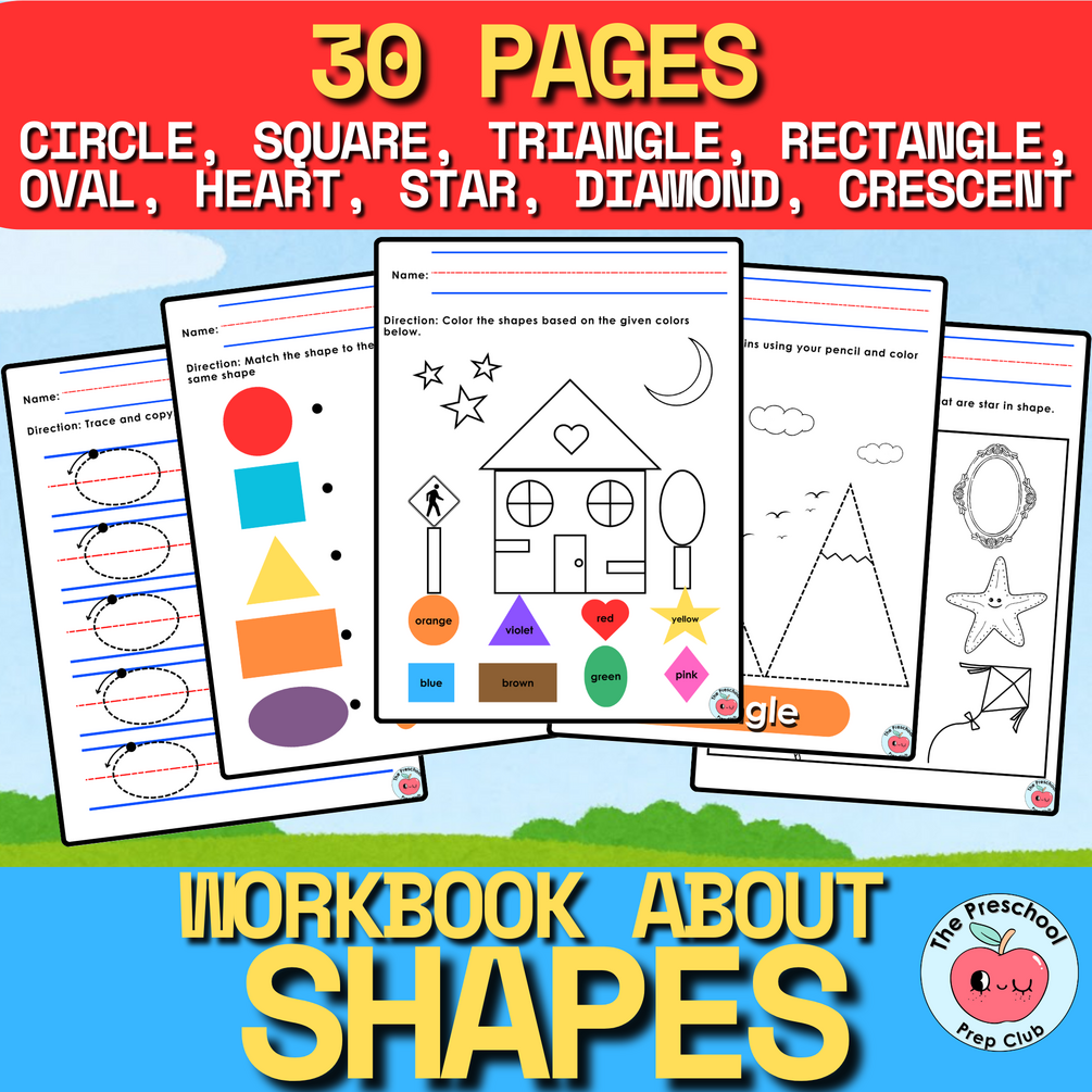 PRESCHOOL WORKBOOK - SHAPES