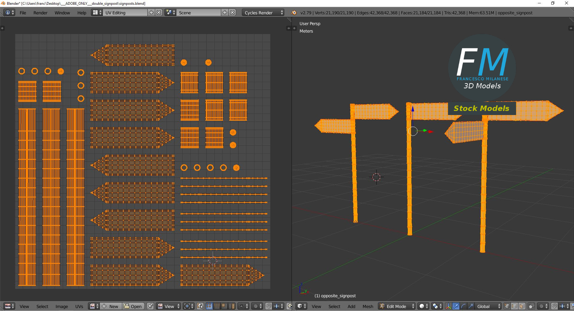 3D MODEL - Signposts