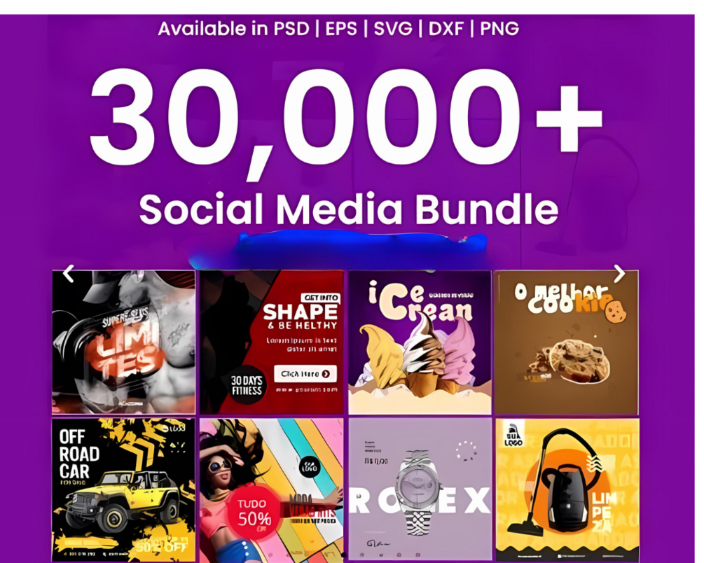 🏐 30,000+ SOCIAL MEDIA POSTS BUNDLE