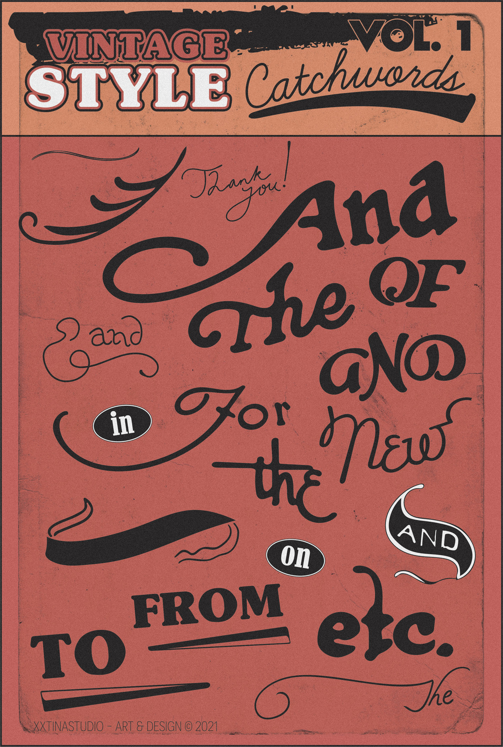 Vintage Catchwords Freebie