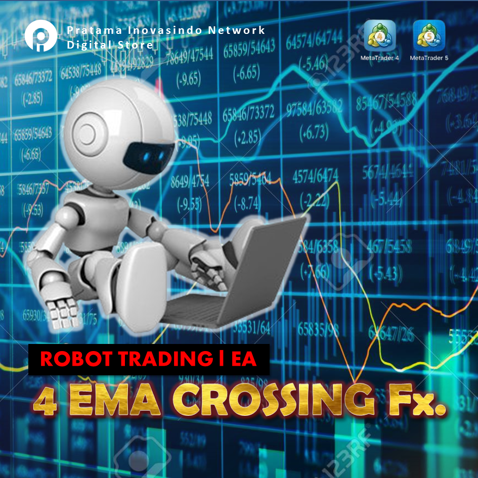 Expert Advisor-Trading Robot 4 EMA Crossing Fx (MT4 & MT5)