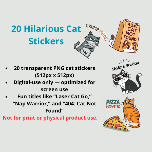 Cat-chy Stickers