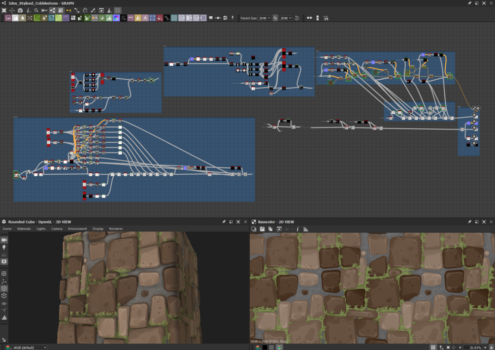 Stylized Cobblestone - Substance 3D Designer