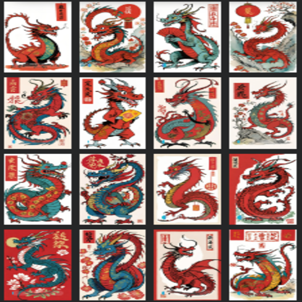 Lunar Year of the Dragon Red Packet/Greeting Card Design Theme-1 ...