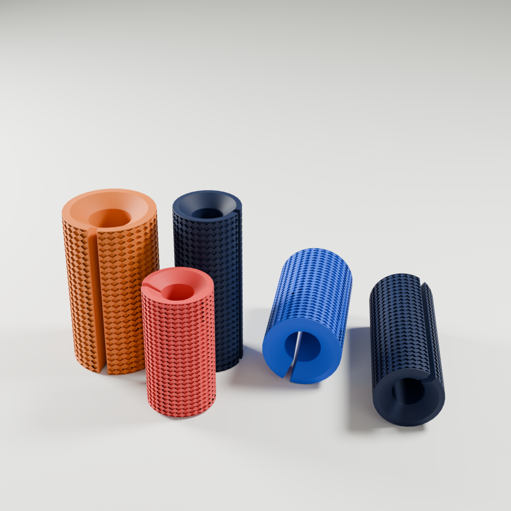 Fat Grips 3d Model Bundle - 4 Variations
