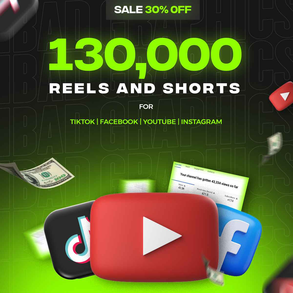 130,000 Viral Reels Bundle