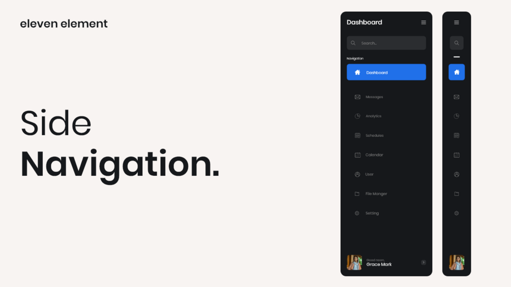 Sidebar Navigation