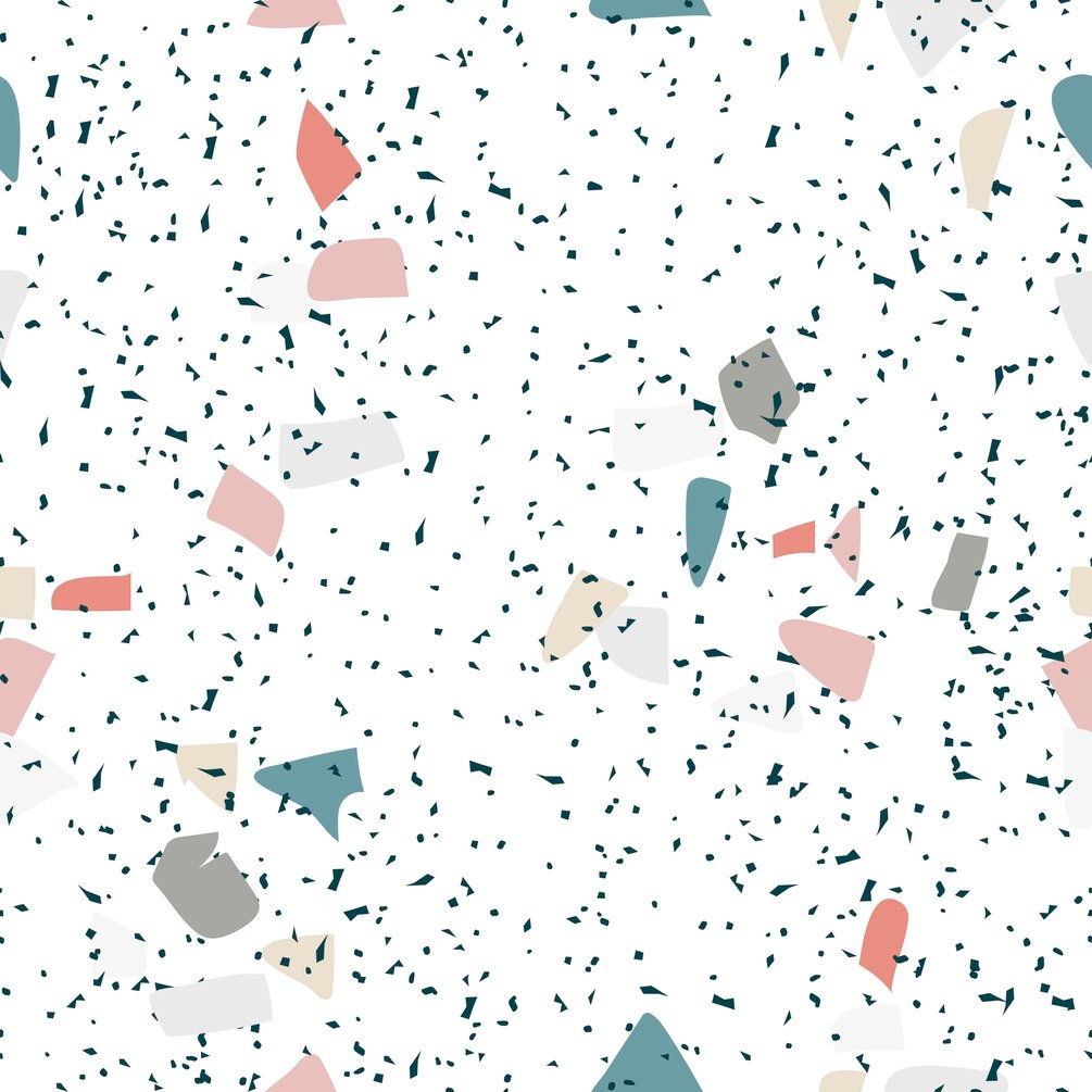 Colorful Terrazzo seamless pattern vector