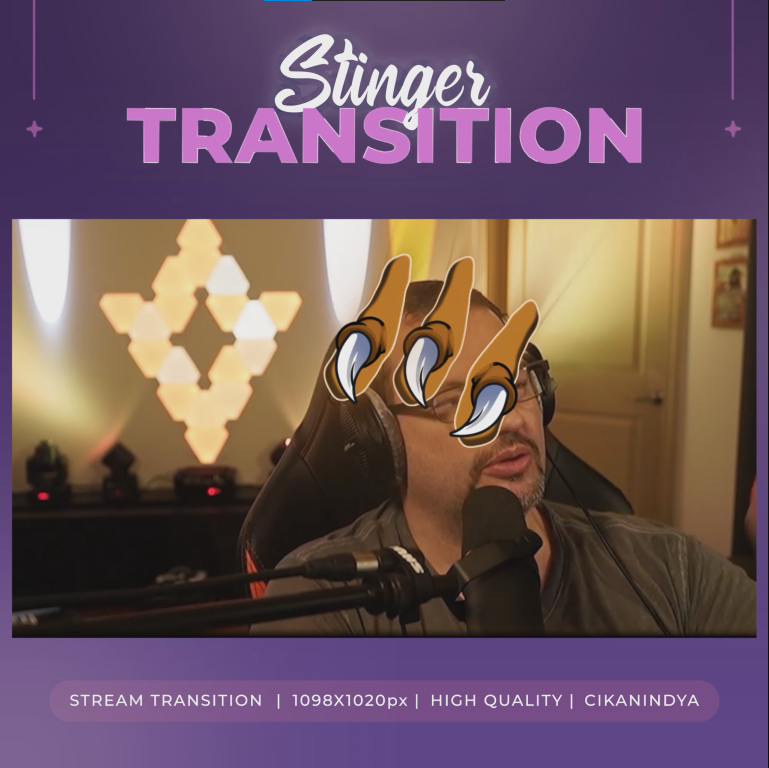 Animated Stinger Transition Beast Claw | Wild & Ferocious Overlay for ...