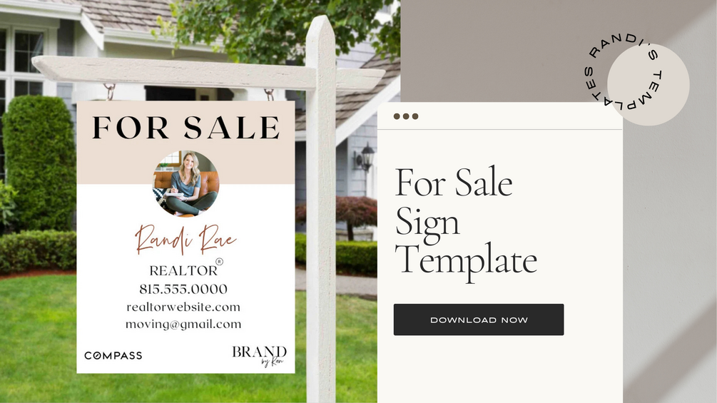 Real Estate Yard Sign Template | Customizable For Sale Signage | Canva ...