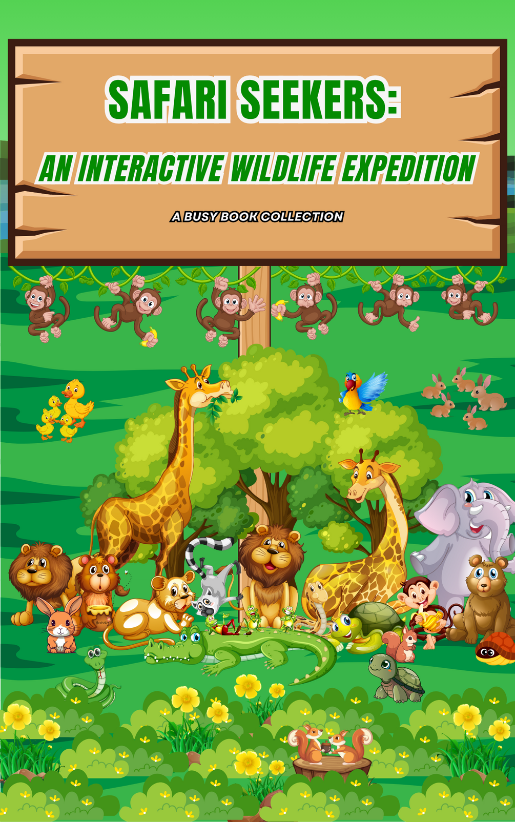 Safari Seekers: An Interactive Wildlife Expedition Busy Book Bundle!