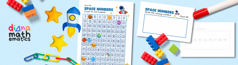 Space Missing Numbers to 100 | Counting & Finding Activity Pack ...