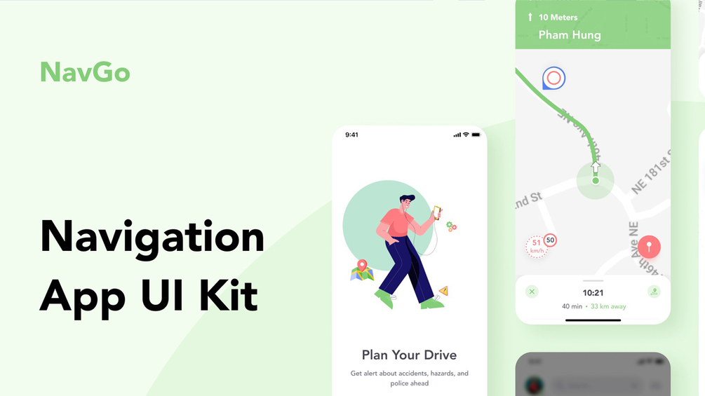 Navigation App UI Kit