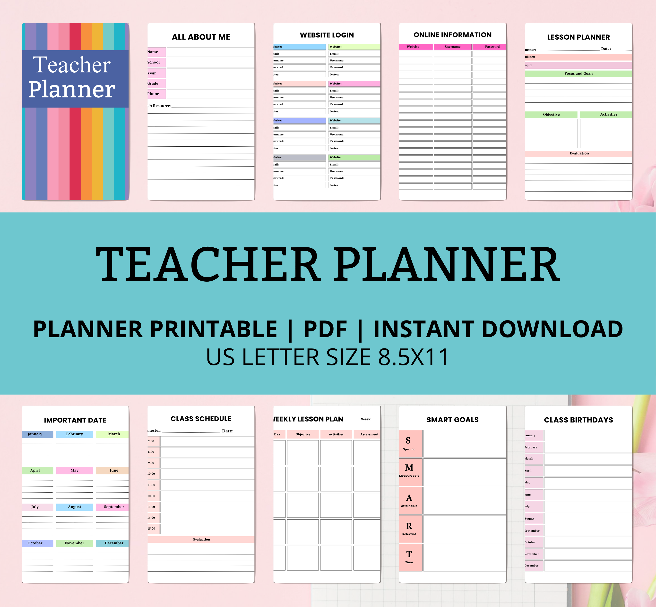 "Ultimate Teacher Planner | Printable & Digital | Lesson Plans ...