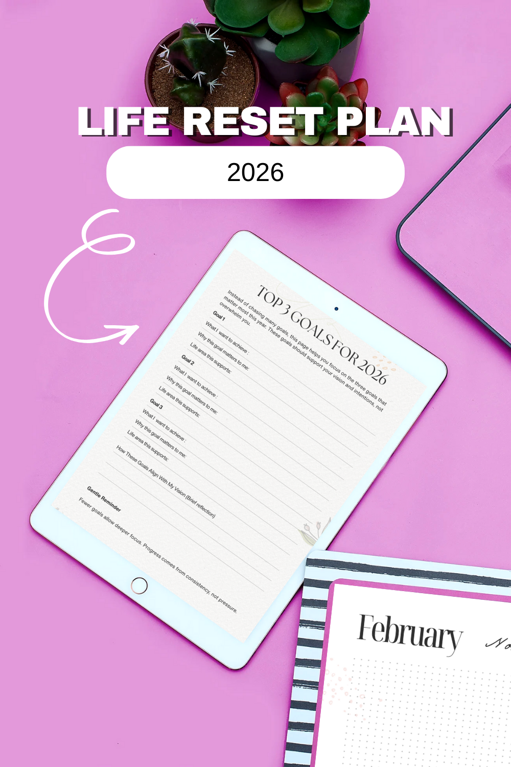 2026 Life Reset Planner Reflect • Reset • Realign Your Year